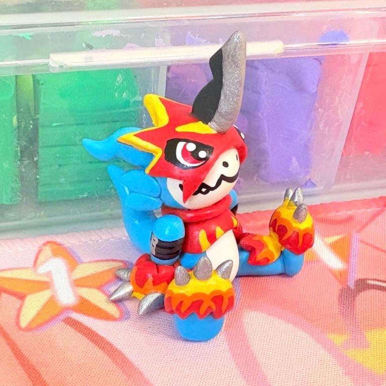Flamedramon Digimon TCG Memory Marker/Counter – CptCinnabun