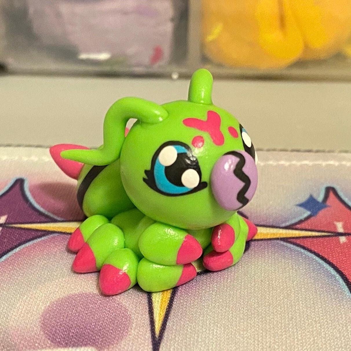 Wormmon Digimon TCG Memory Marker/Counter – CptCinnabun
